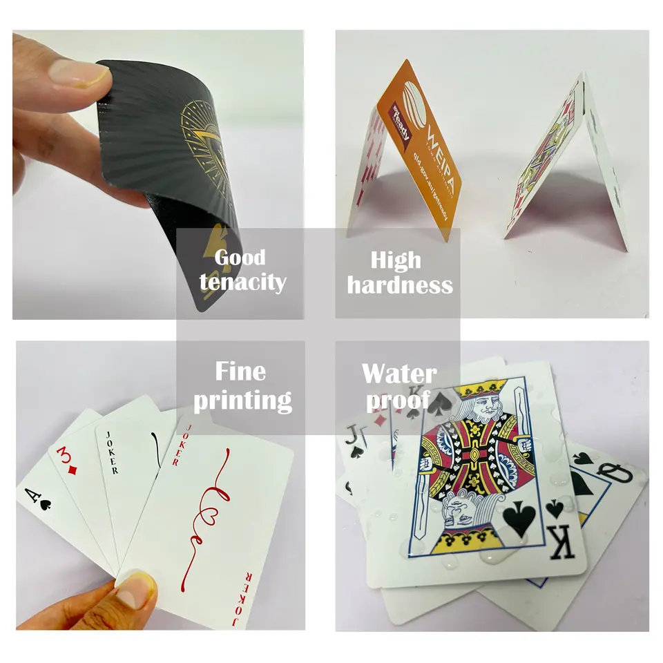 High Hardness PVC Poker Waterproof Playing Cards-WallisPlastic